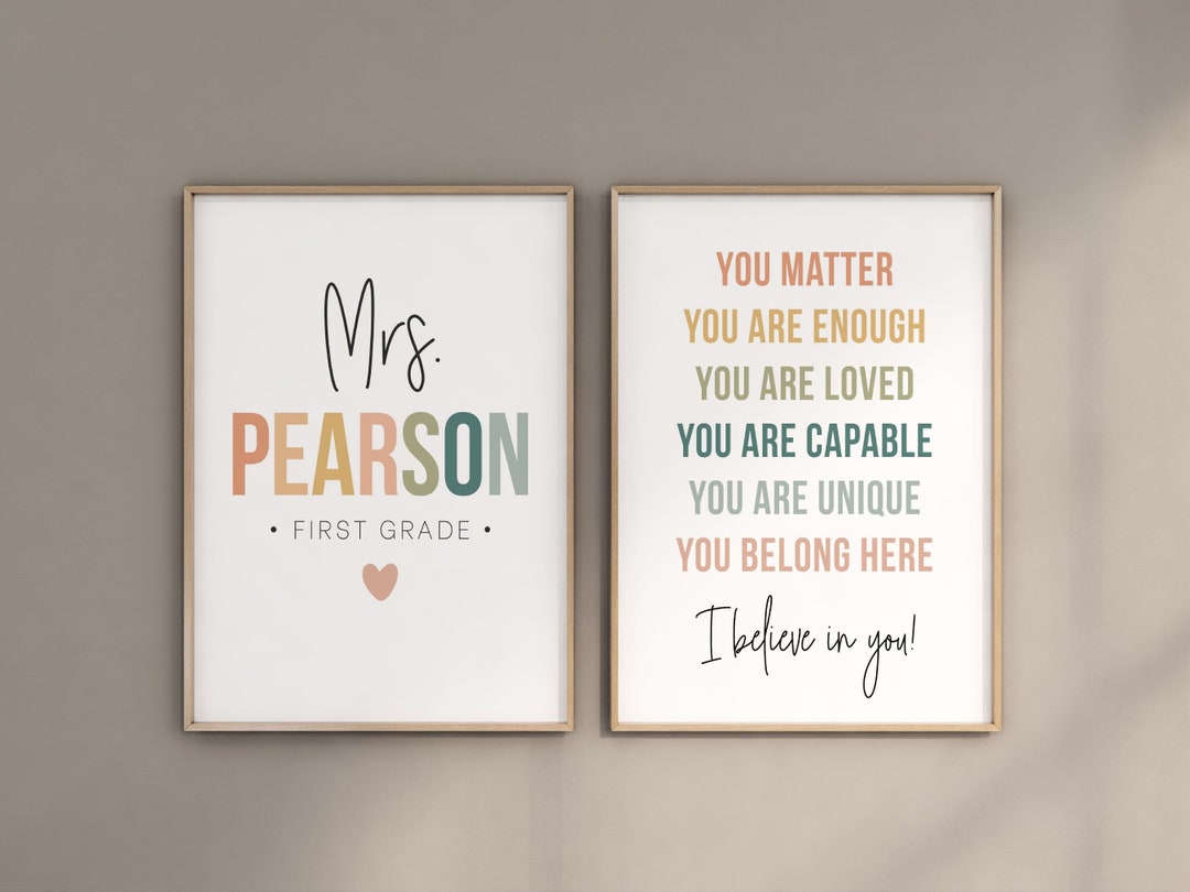 DIGITAL DOWNLOAD Classroom Decor Teacher Name Sign - Etsy