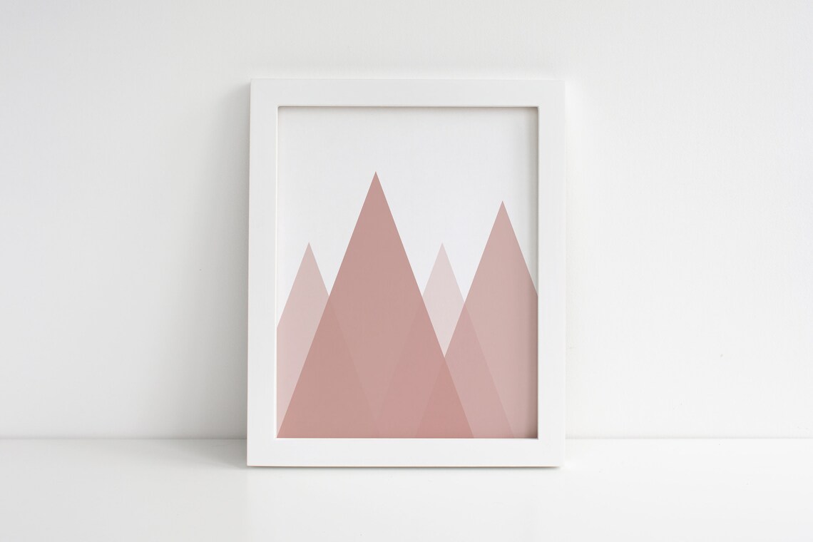 DIGITAL DOWNLOAD Blush Pink Printable Wall Art Girls Room - Etsy