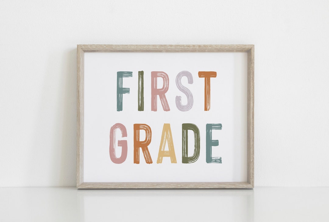DIGITAL DOWNLOAD Custom First Day of School Sign Printable Boho ...