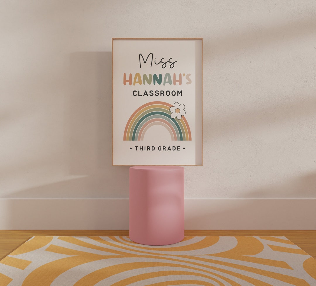 DIGITAL DOWNLOAD Classroom Decor Classroom Posters Teacher Name Sign ...