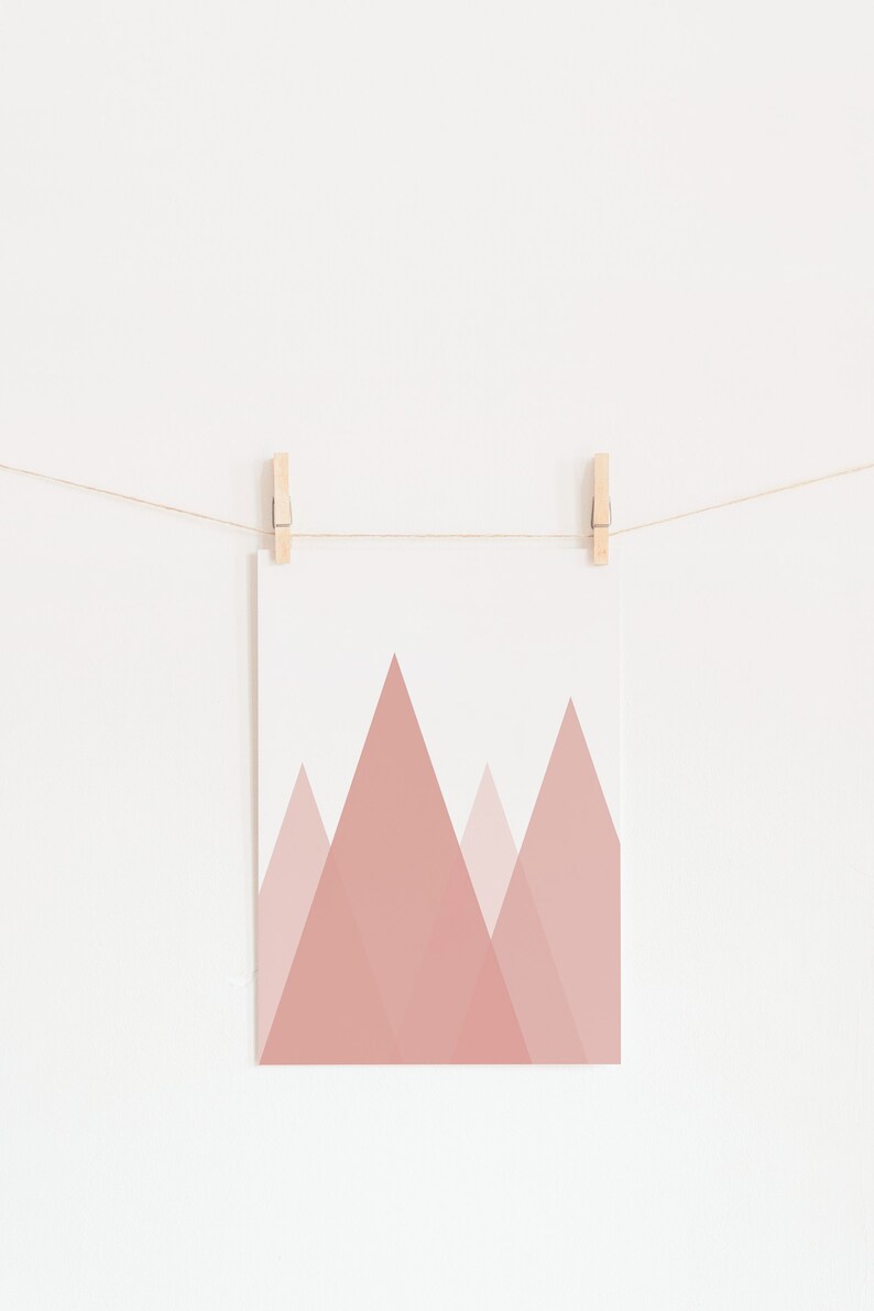 DIGITAL DOWNLOAD Blush Pink Printable Wall Art Girls Room - Etsy