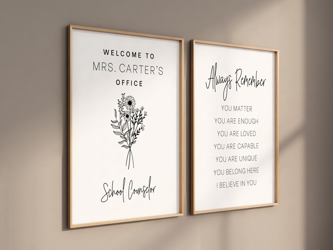 DIGITAL DOWNLOAD Office Decor Office Name Sign School Office Sign ...