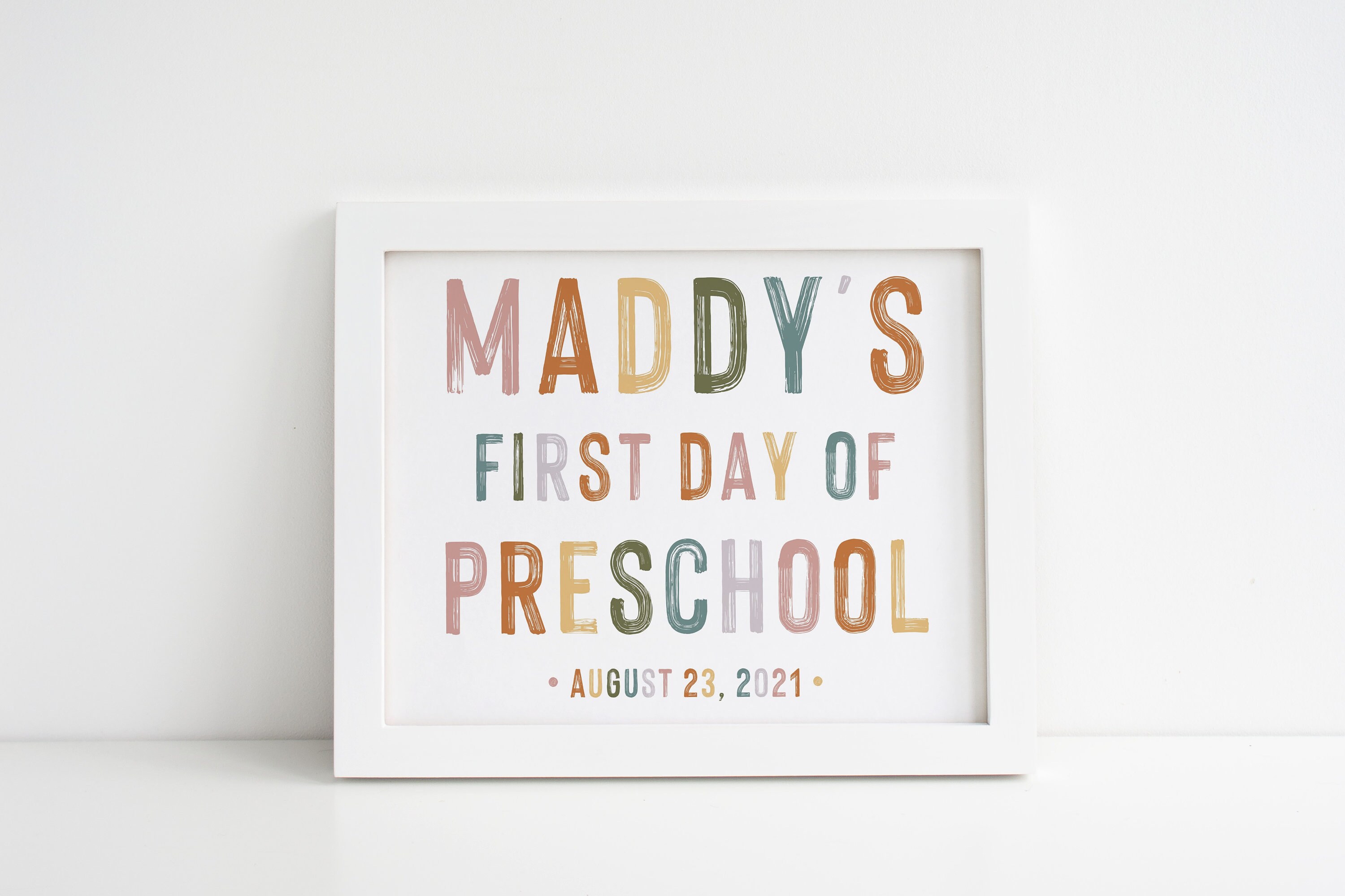 DIGITAL DOWNLOAD Custom First Day Of School Sign Printable | Etsy