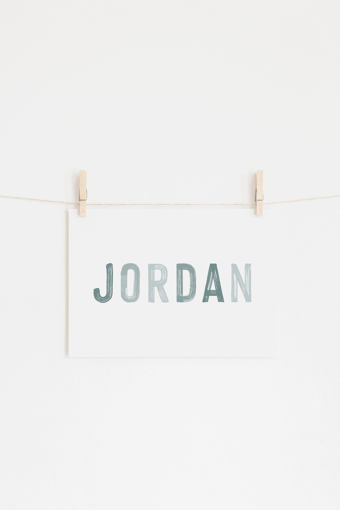 DIGITAL DOWNLOAD Nursery Name Sign Blue Personalized Name - Etsy