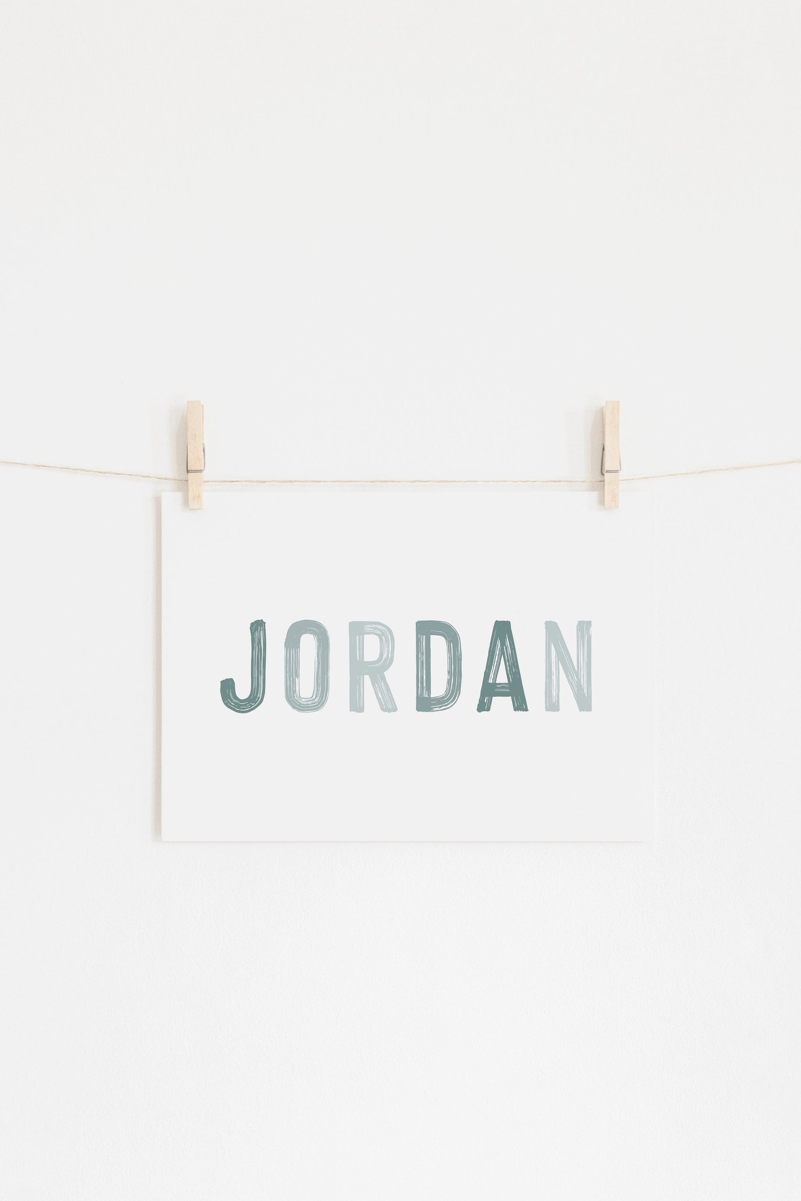 DIGITAL DOWNLOAD Nursery Name Sign Blue Personalized Name | Etsy