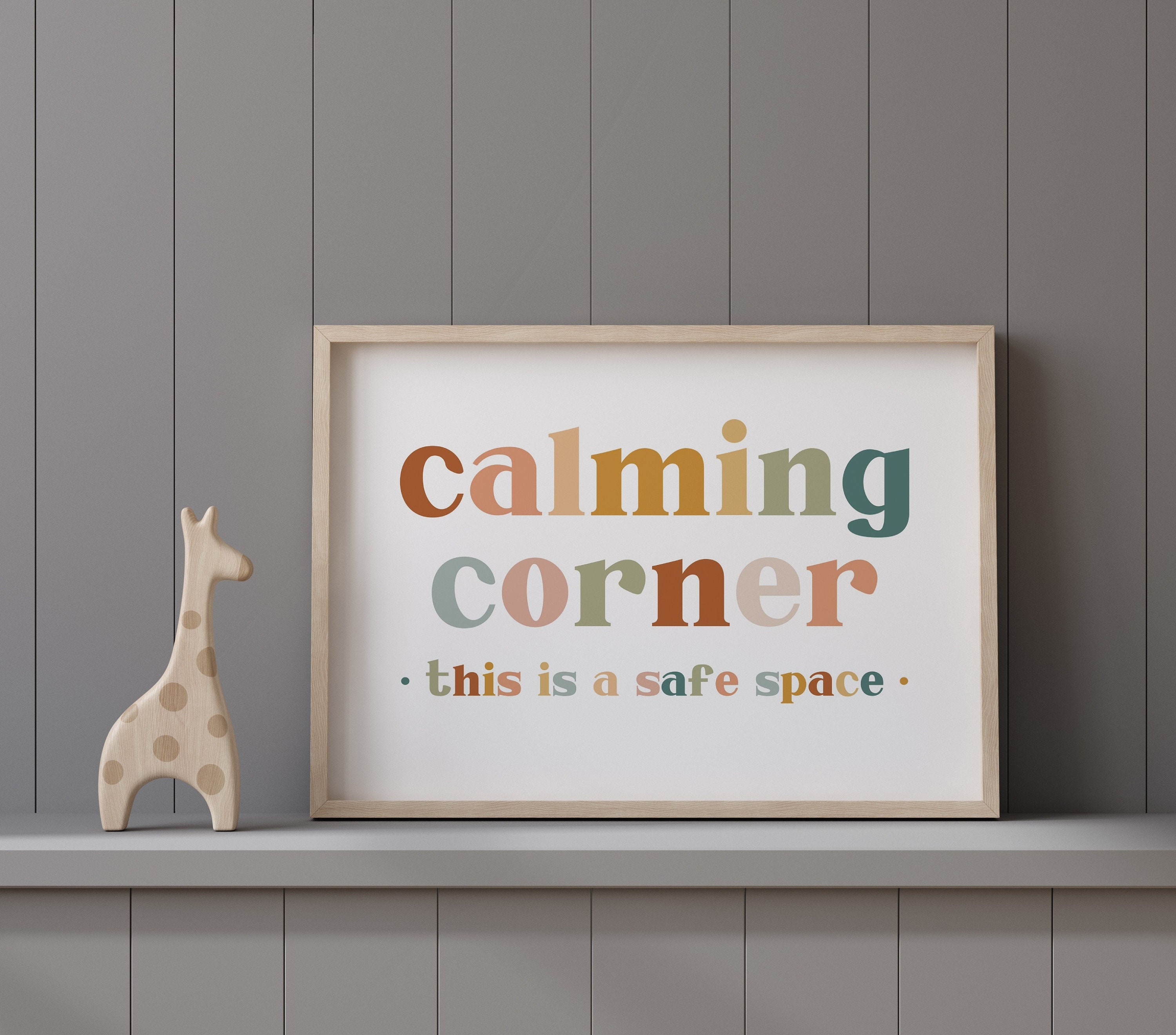 DIGITAL DOWNLOAD Calming Corner Sign Safe Space Wall Art - Etsy UK