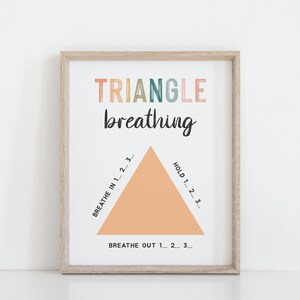DIGITAL DOWNLOAD Calming Corner Posters Breathing Techniques Classroom ...