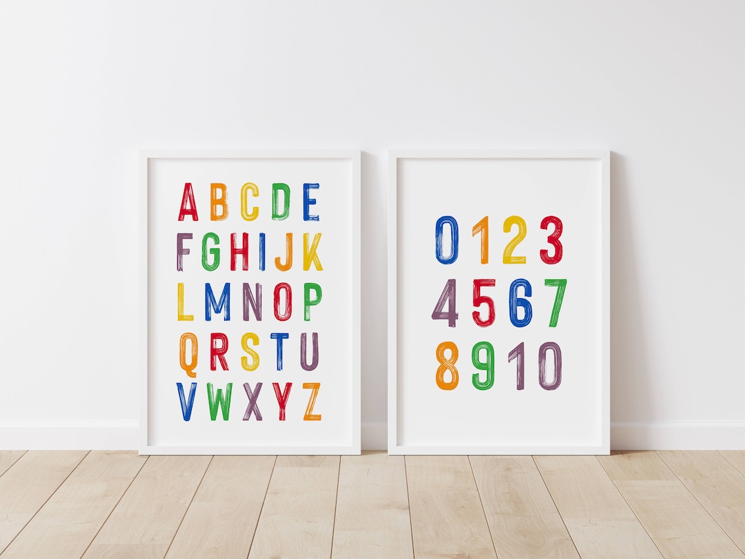 DIGITAL DOWNLOAD • Rainbow Kids Room Decor • Classroom Decor ...