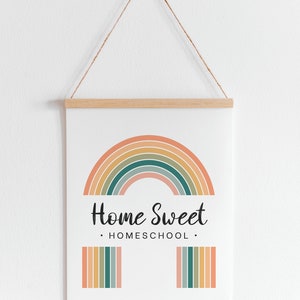 DIGITAL DOWNLOAD • Home Sweet Homeschool Sign • Homeschool Printable ...