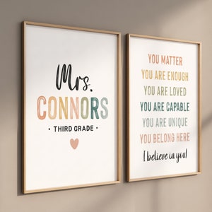 DIGITAL DOWNLOAD • Classroom Decor • Teacher Name Sign • Custom ...