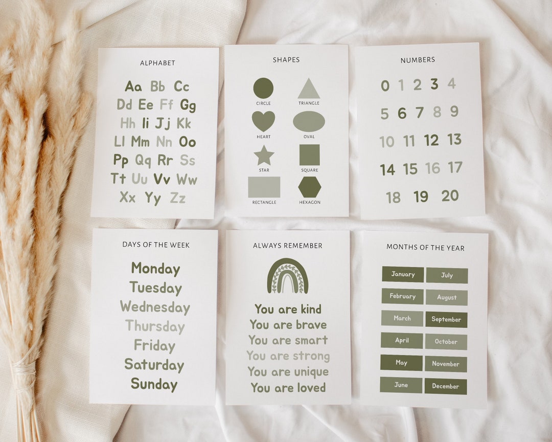 DIGITAL DOWNLOAD Boho Classroom Decor Bundle Educational - Etsy