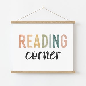 DIGITAL DOWNLOAD Reading Corner Decor Classroom Educational Posters ...