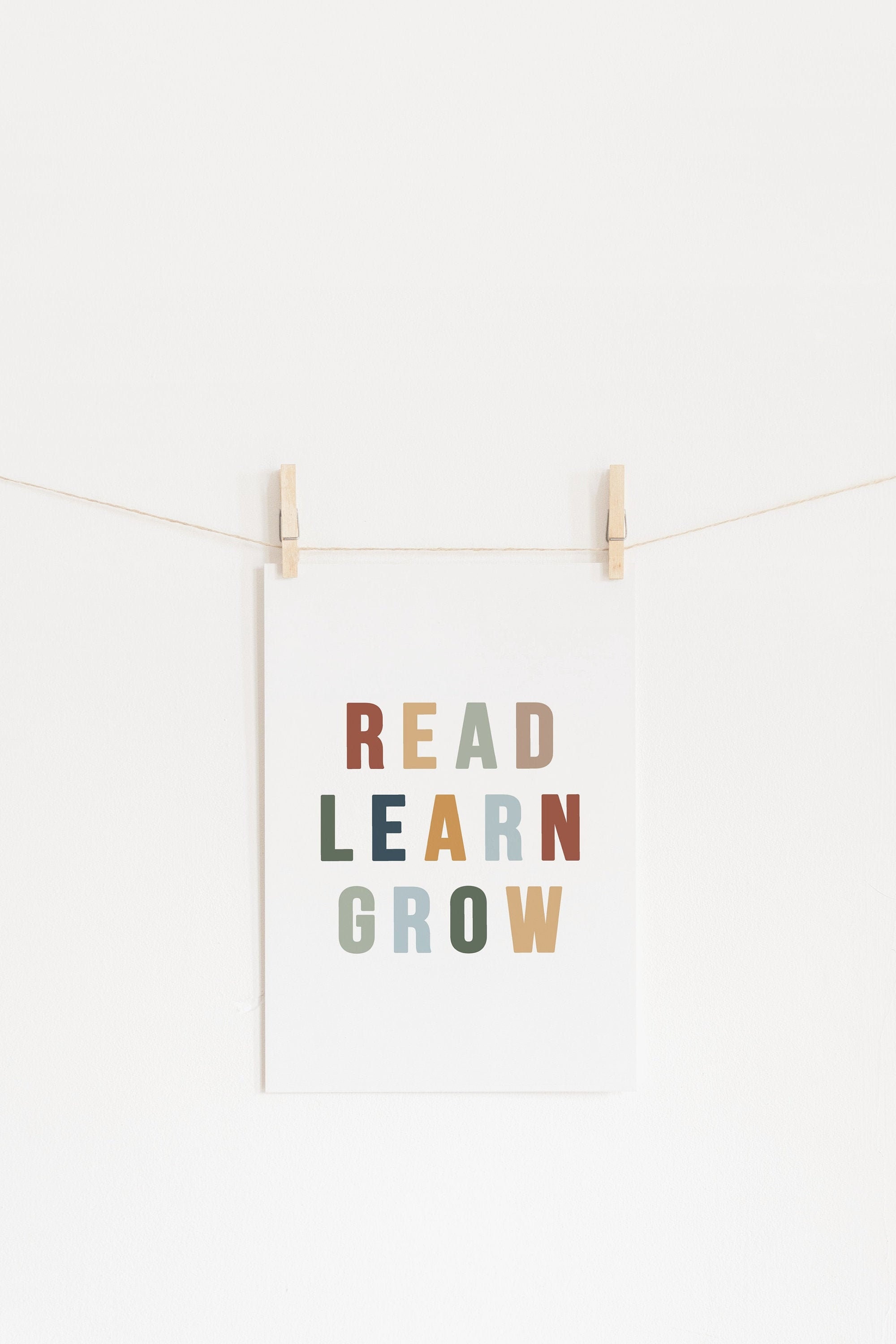 DIGITAL DOWNLOAD Read Learn Grow Reading Nook Kids | Etsy