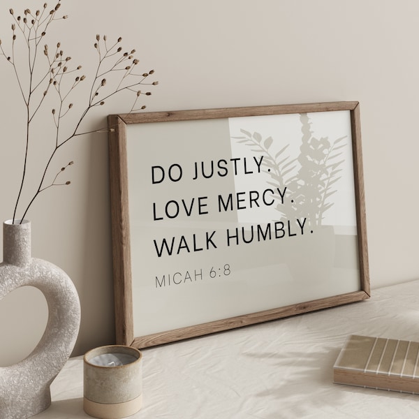 Micah 6 8 - Etsy