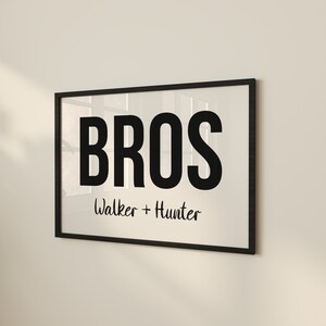 DIGITAL DOWNLOAD Brothers Room Decor Custom Nursery Name Sign Boy Boys ...