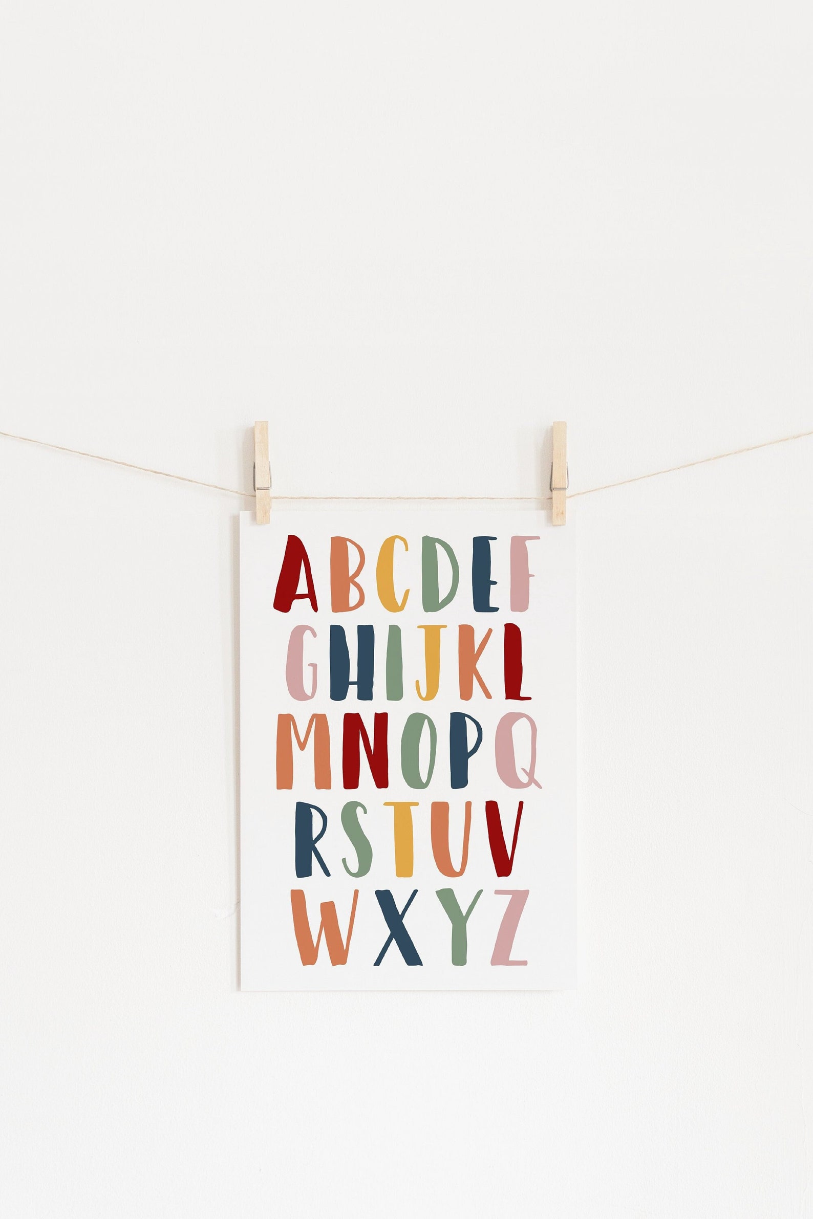 DIGITAL DOWNLOAD Rainbow Baby Alphabet Poster ABC Poster - Etsy