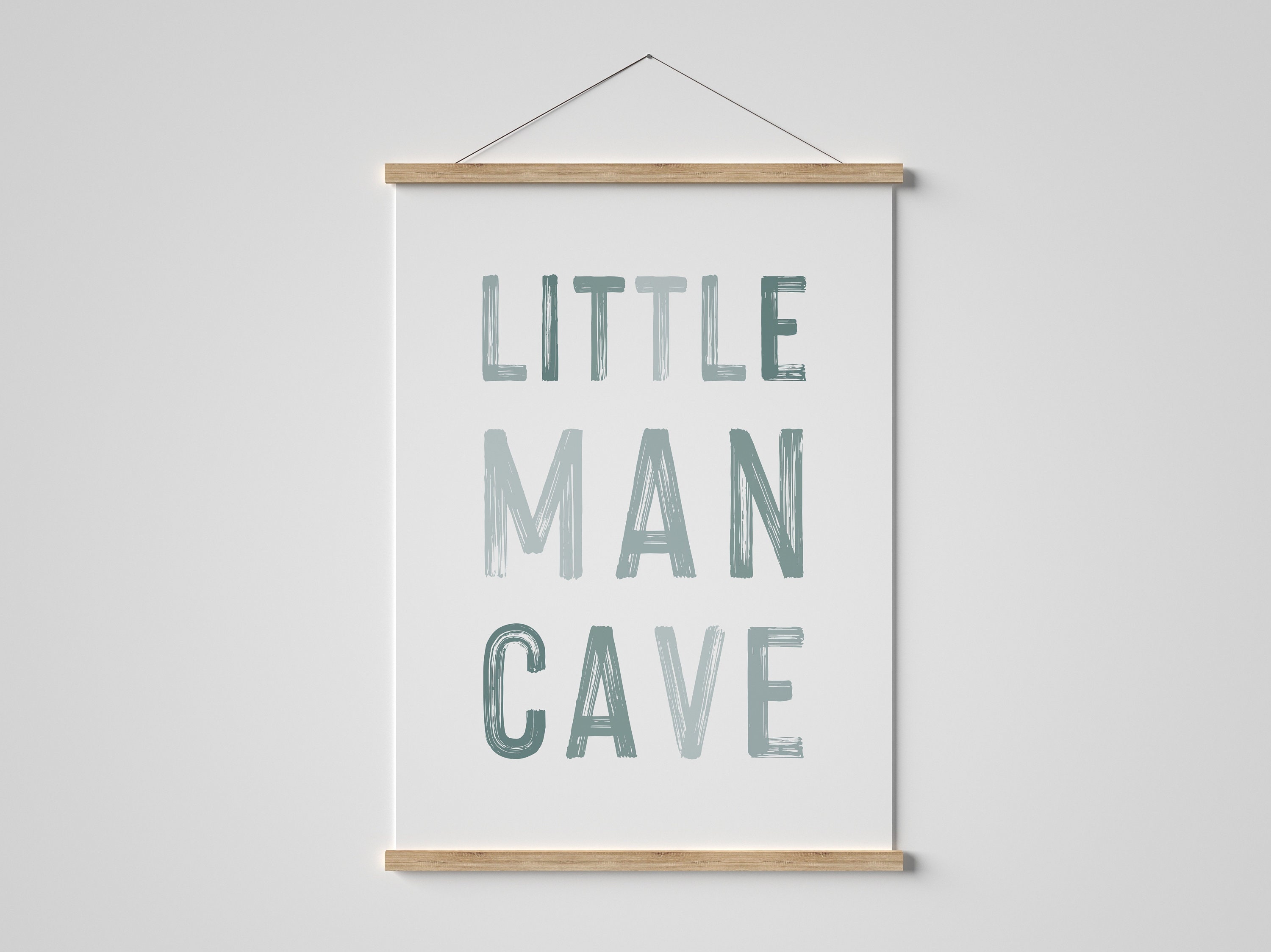 DIGITAL DOWNLOAD Little Man Cave Sign Boys Nursery Wall | Etsy