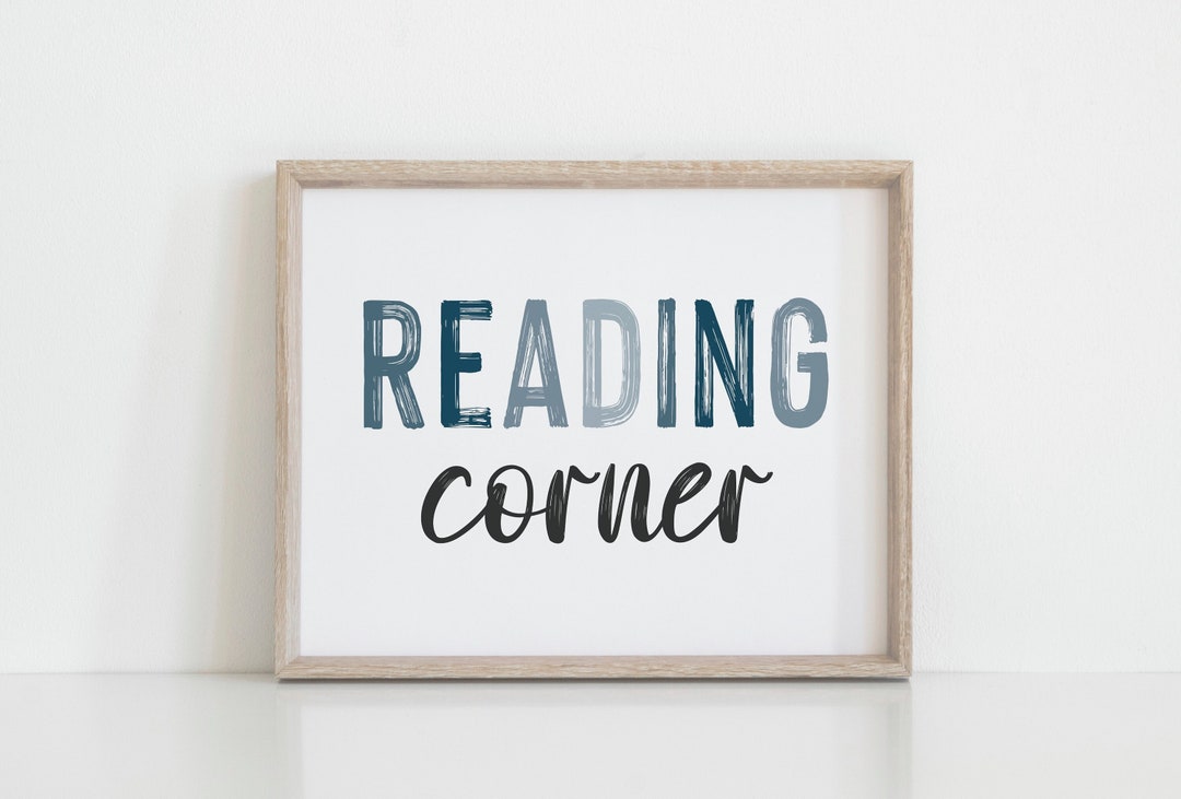 DIGITAL DOWNLOAD Reading Corner Decor Classroom Educational Posters ...