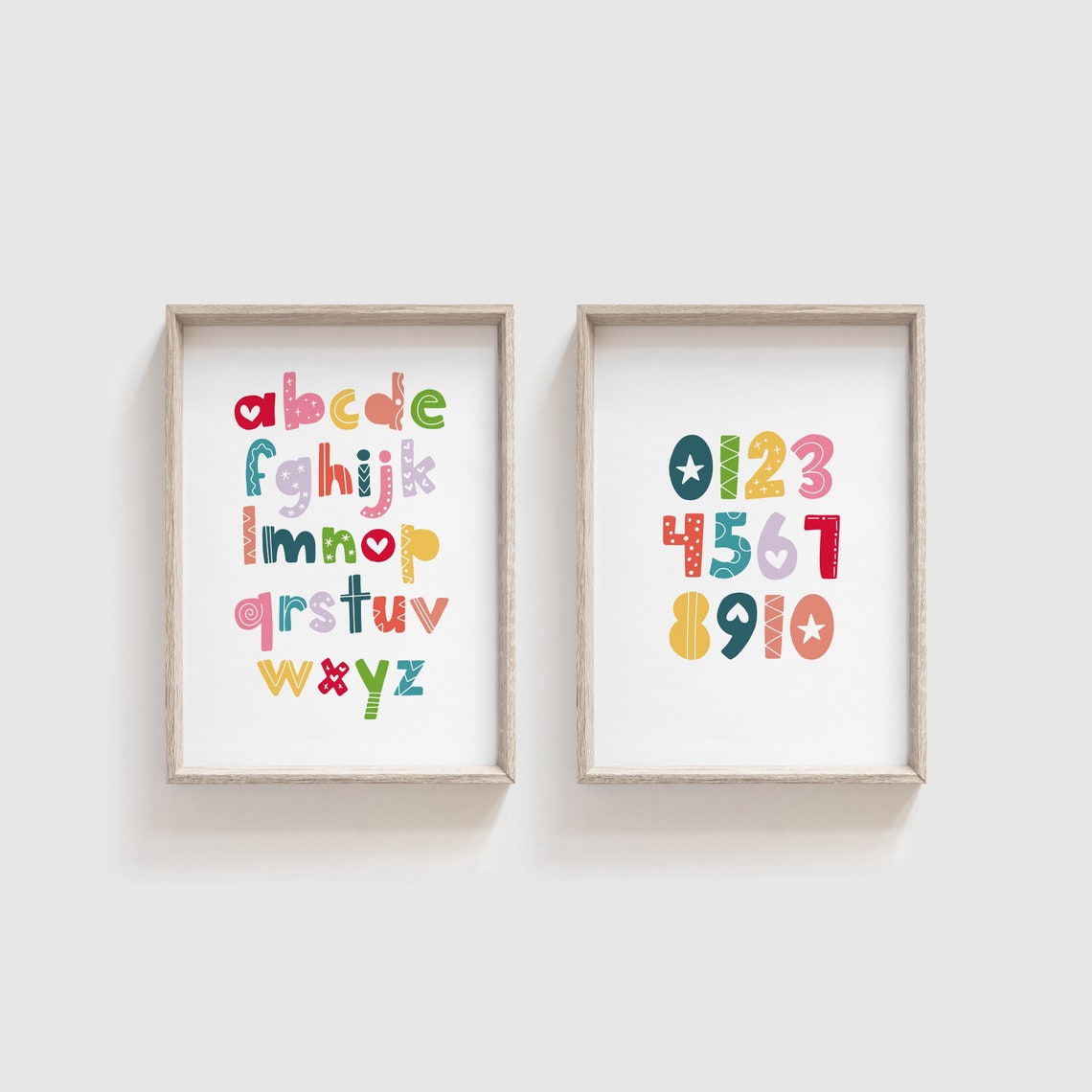 DIGITAL DOWNLOAD Alphabet Poster Printable Kids Room Wall - Etsy