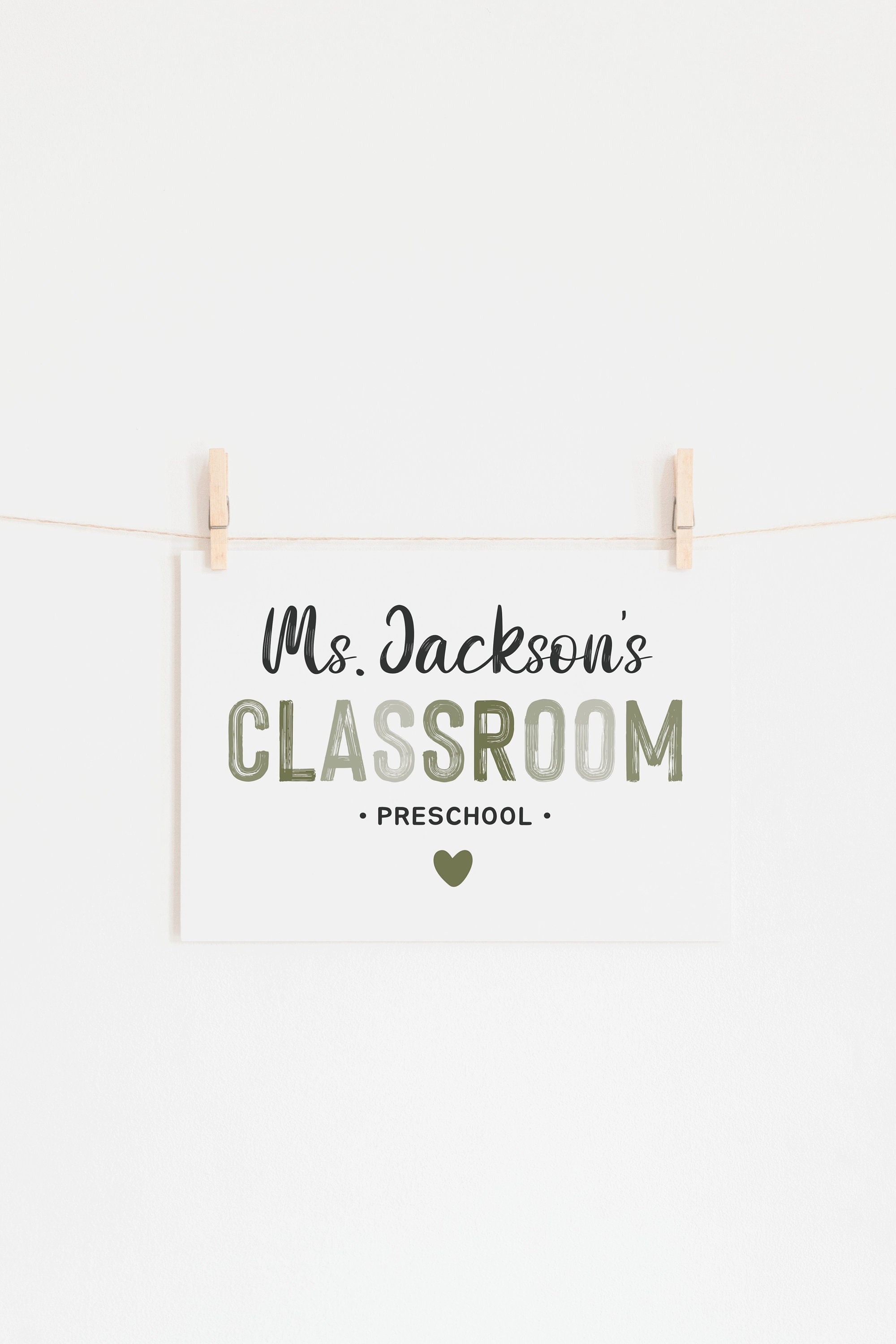 DIGITAL DOWNLOAD Teacher Name Sign Printable Classroom - Etsy