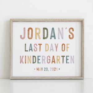DIGITAL DOWNLOAD • Custom Last Day of School Sign Printable • Back to ...