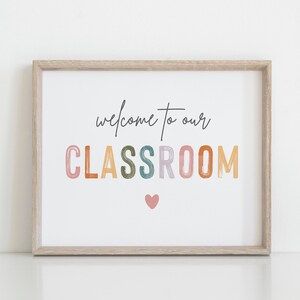 DIGITAL DOWNLOAD Classroom Decor Bundle Boho Rainbow Classroom Decor ...