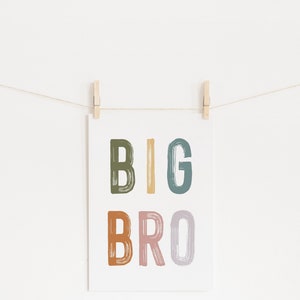 DIGITAL DOWNLOAD Big Bro Lil Bro Sign Brothers Sign Boys Room Decor Set ...