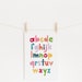 DIGITAL DOWNLOAD Alphabet Poster Printable Kids Room Wall Art Nursery ...