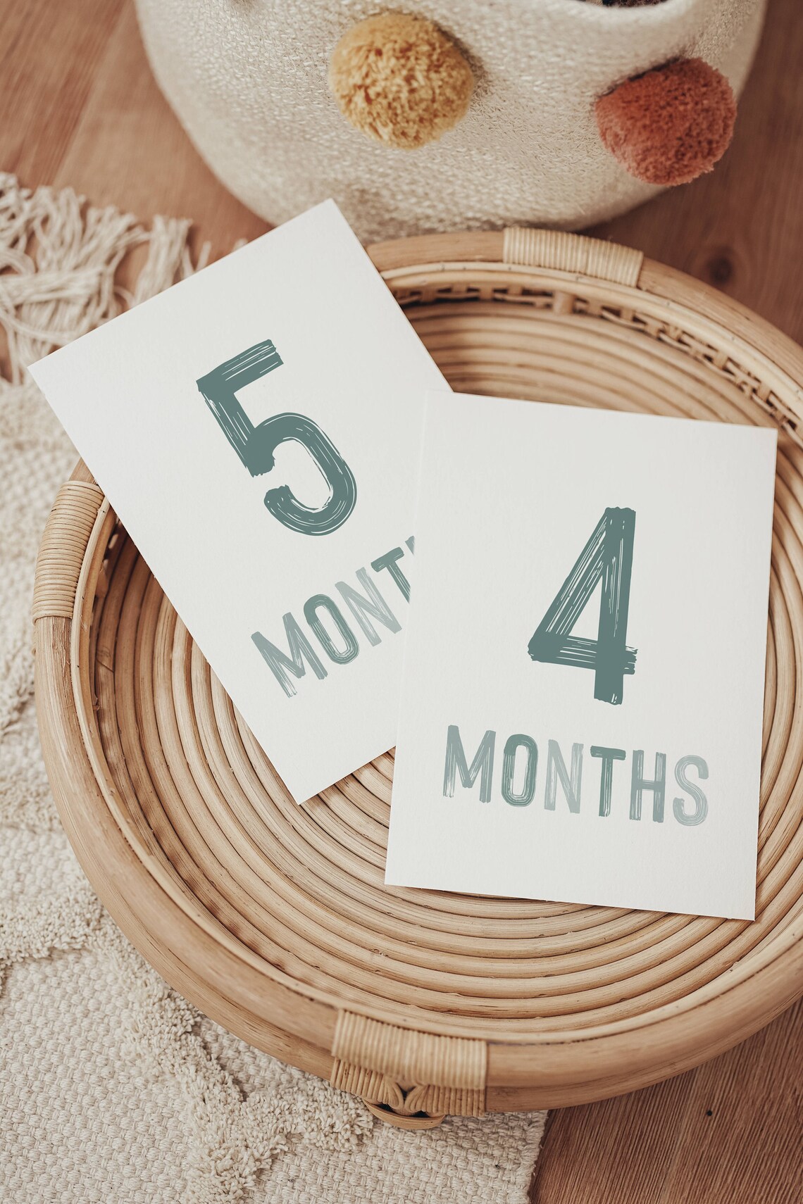 DIGITAL DOWNLOAD Monthly Milestone Cards Blue Printable | Etsy