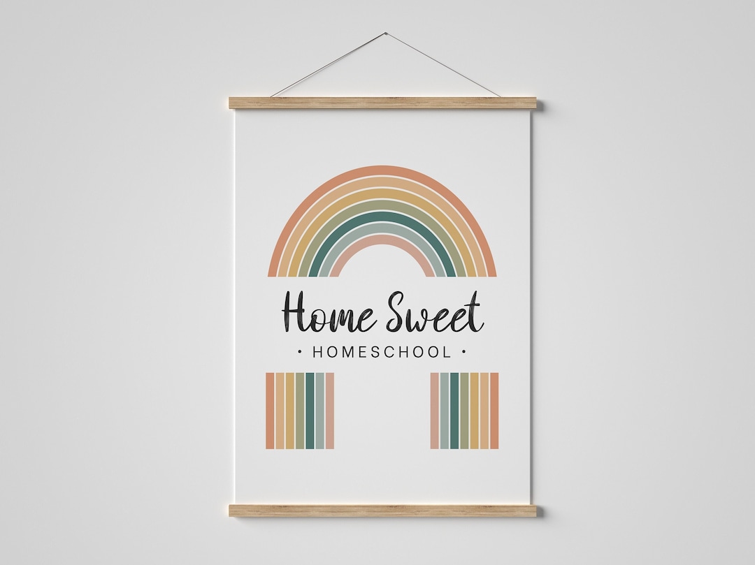 DIGITAL DOWNLOAD • Home Sweet Homeschool Sign • Homeschool Printable ...