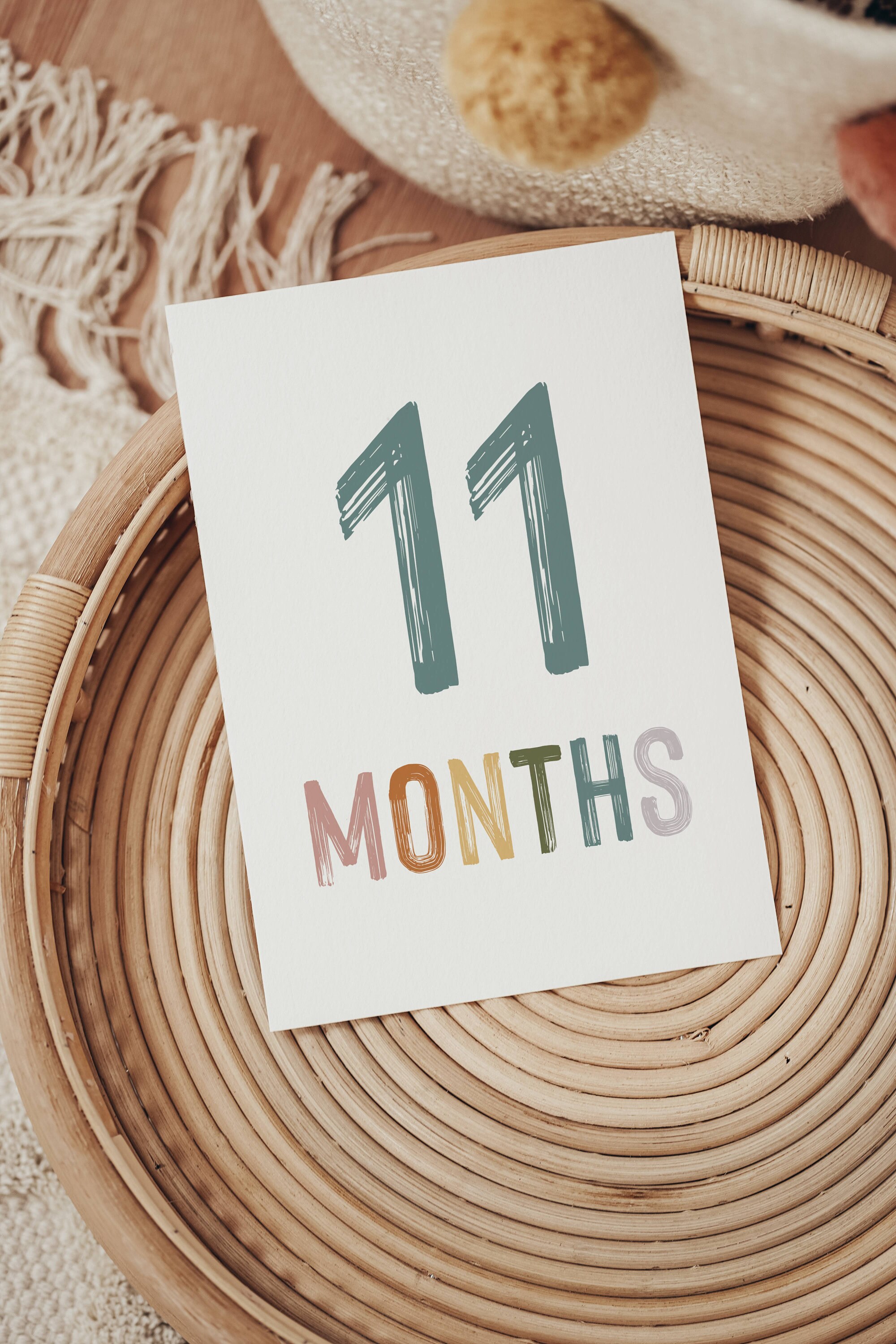 DIGITAL DOWNLOAD Monthly Milestone Cards Rainbow Printable - Etsy