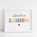 DIGITAL DOWNLOAD Classroom Decor Bright Rainbow Welcome to Our ...