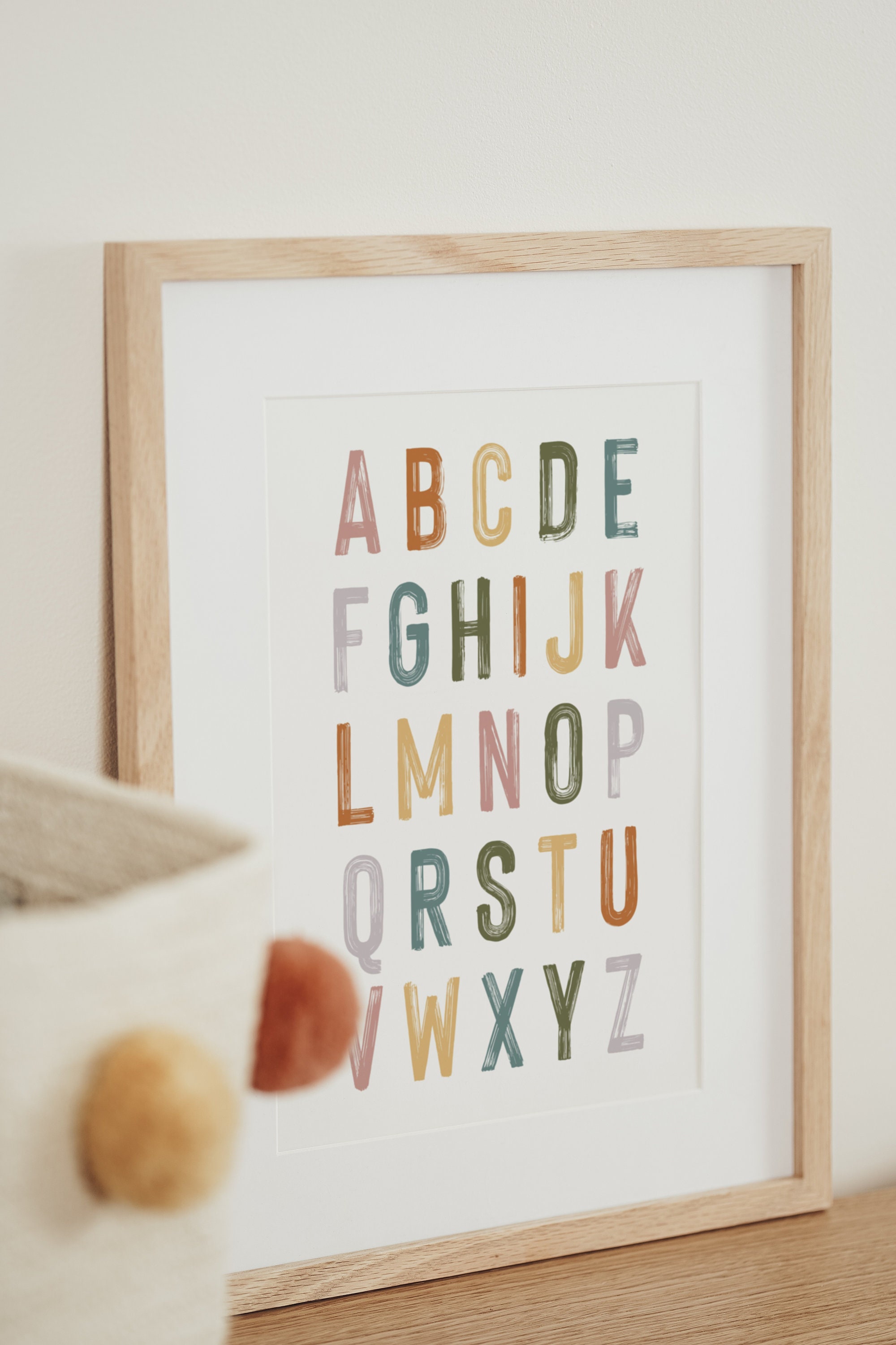 DIGITAL DOWNLOAD Alphabet Poster Rainbow Educational | Etsy