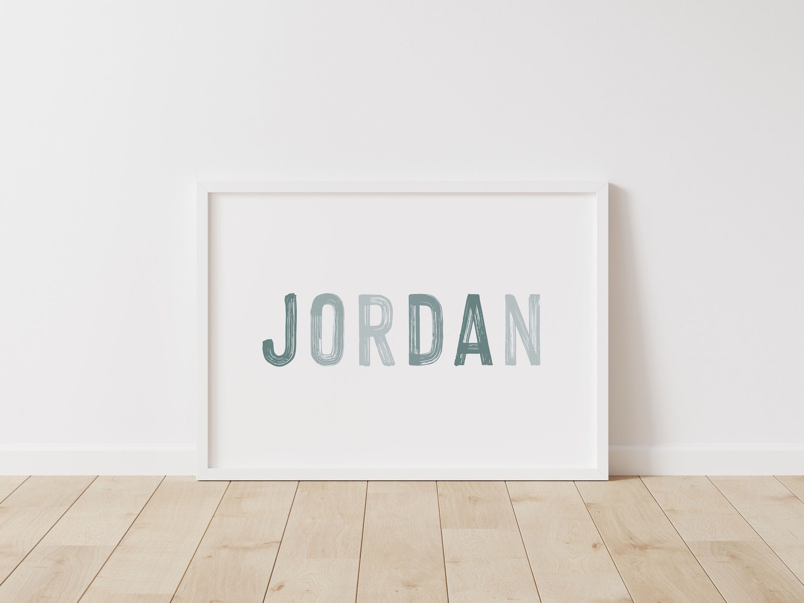 DIGITAL DOWNLOAD Nursery Name Sign Blue Personalized Name | Etsy