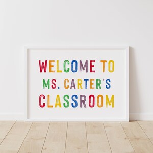 DIGITAL DOWNLOAD Teacher Name Sign Printable Classroom - Etsy