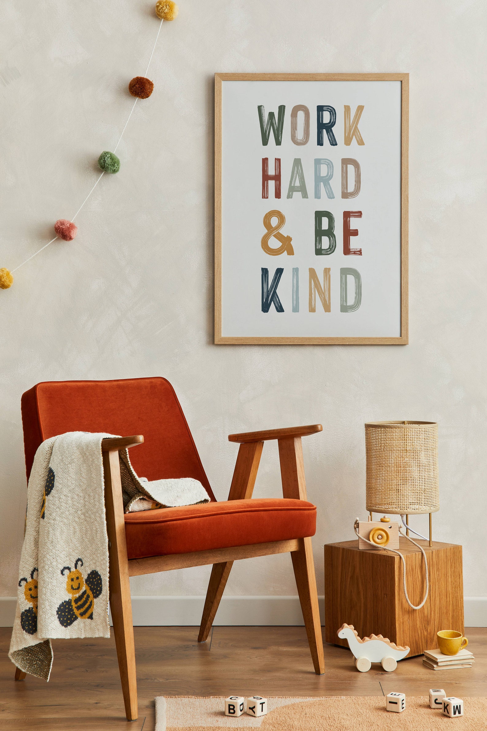 DIGITAL DOWNLOAD Work Hard & Be Kind Classroom Decor | Etsy