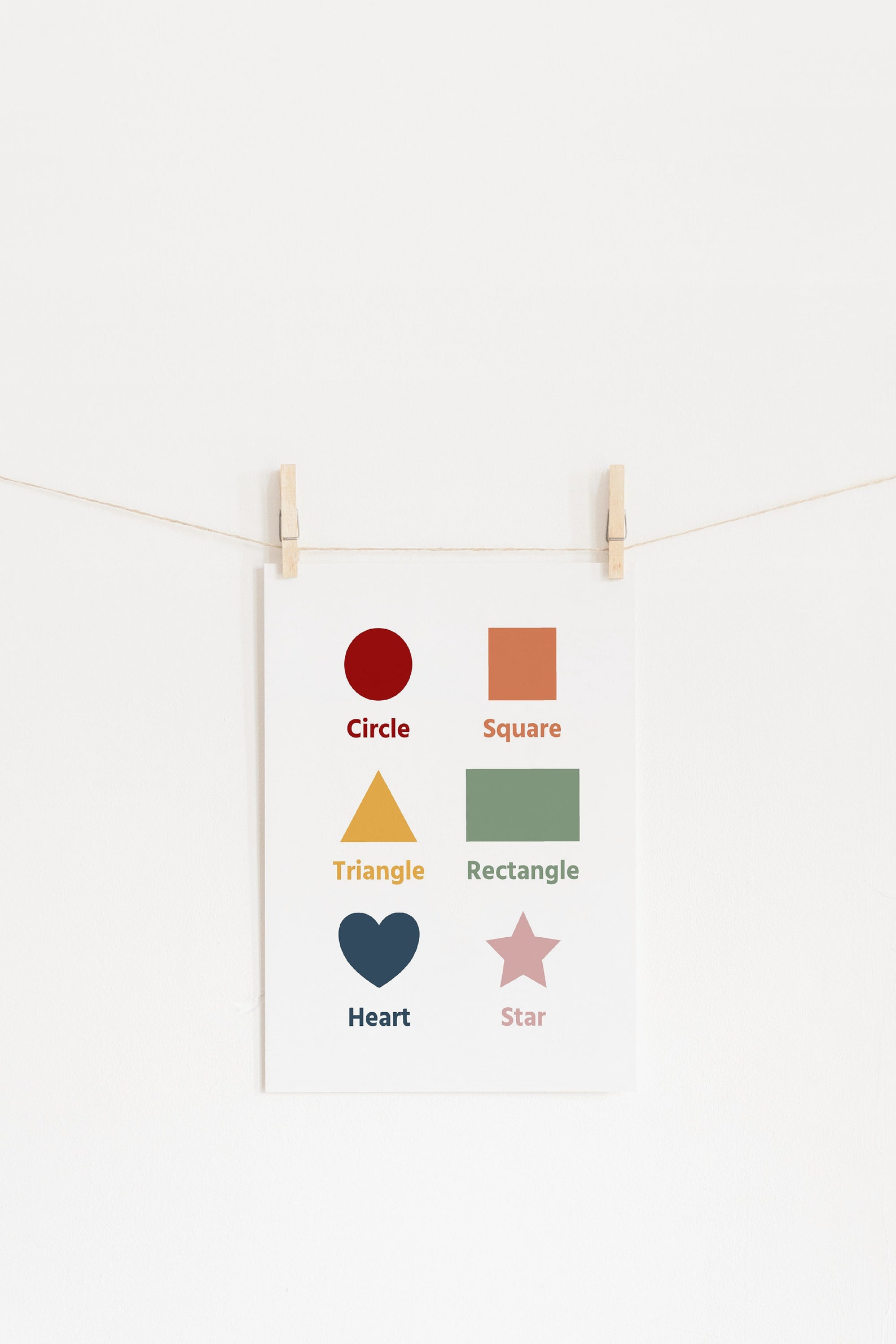 Set of 3 ABC 123 Shapes Educational Alphabet Poster - Etsy