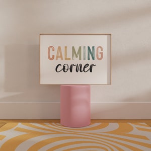 DIGITAL DOWNLOAD Calming Corner Sign Safe Space Wall Art Classroom ...