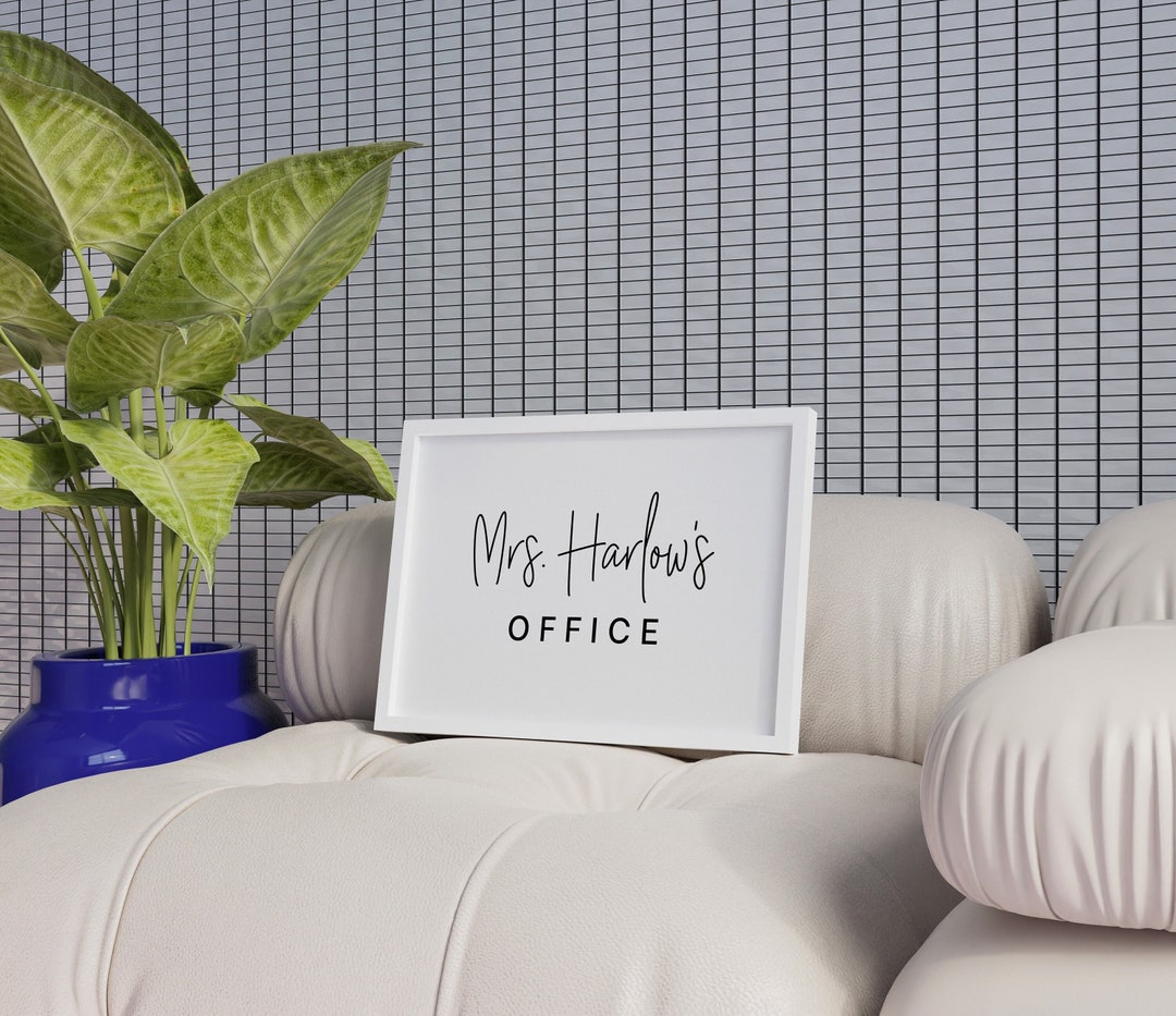 DIGITAL DOWNLOAD Office Decor Office Name Sign School Office Sign ...