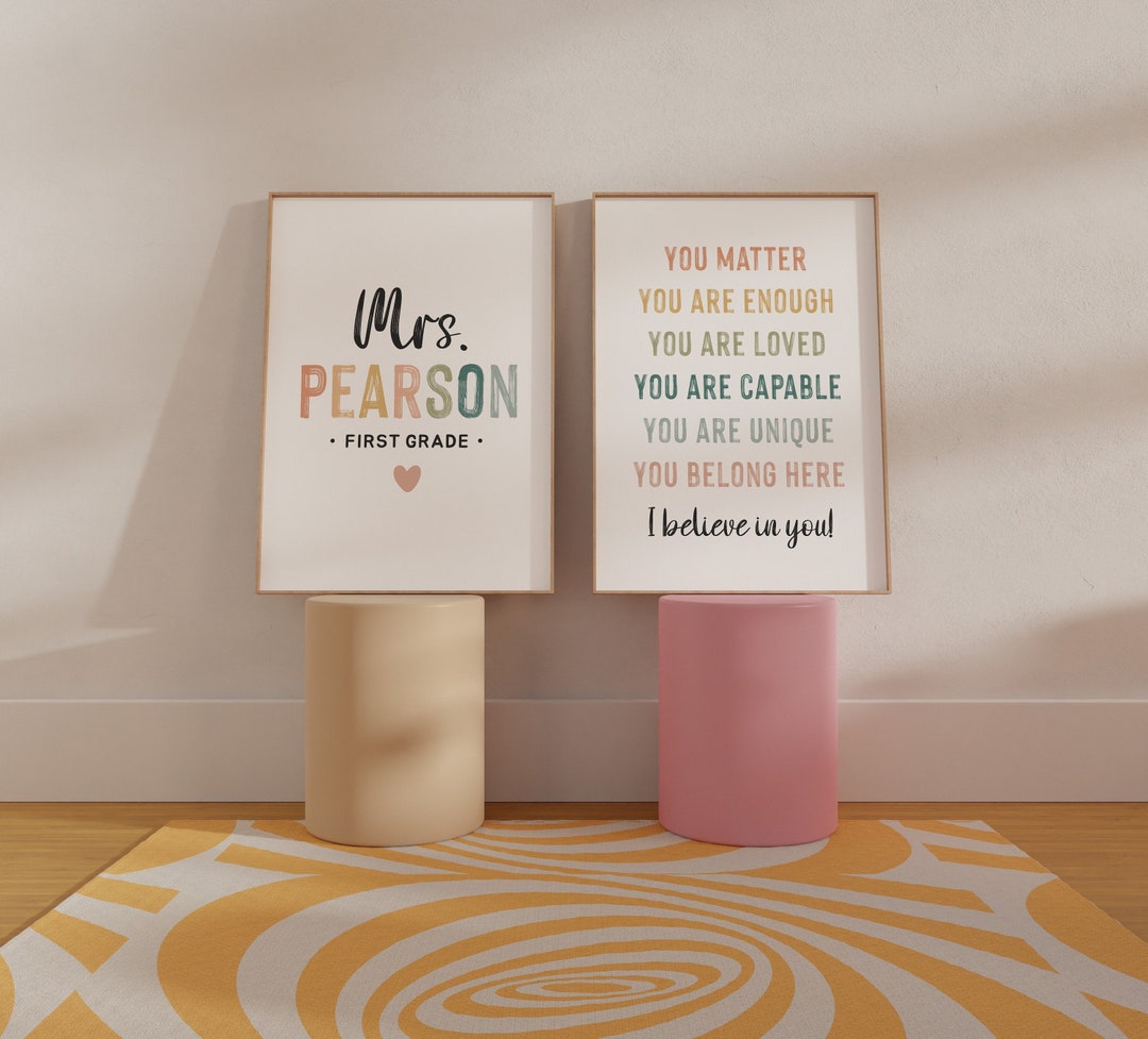 DIGITAL DOWNLOAD • Classroom Decor • Teacher Name Sign • Custom ...