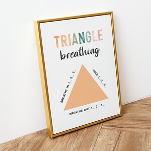 DIGITAL DOWNLOAD Calming Corner Posters Breathing Techniques Classroom ...