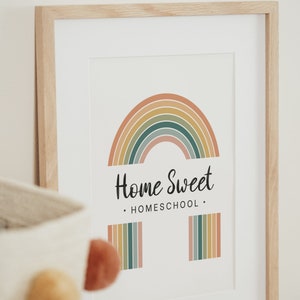 DIGITAL DOWNLOAD • Home Sweet Homeschool Sign • Homeschool Printable ...