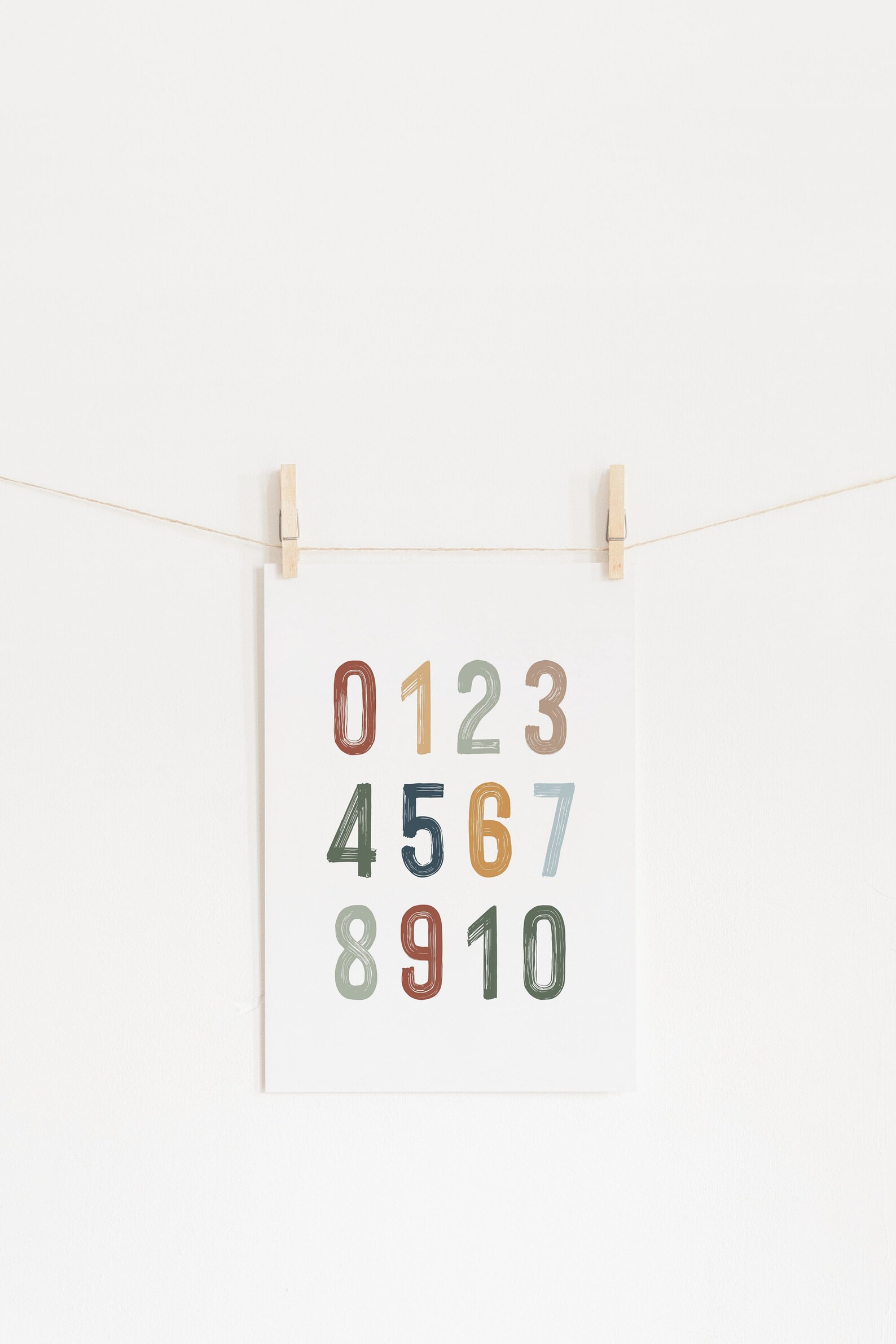 DIGITAL DOWNLOAD Alphabet Numbers Poster Set of 2 - Etsy