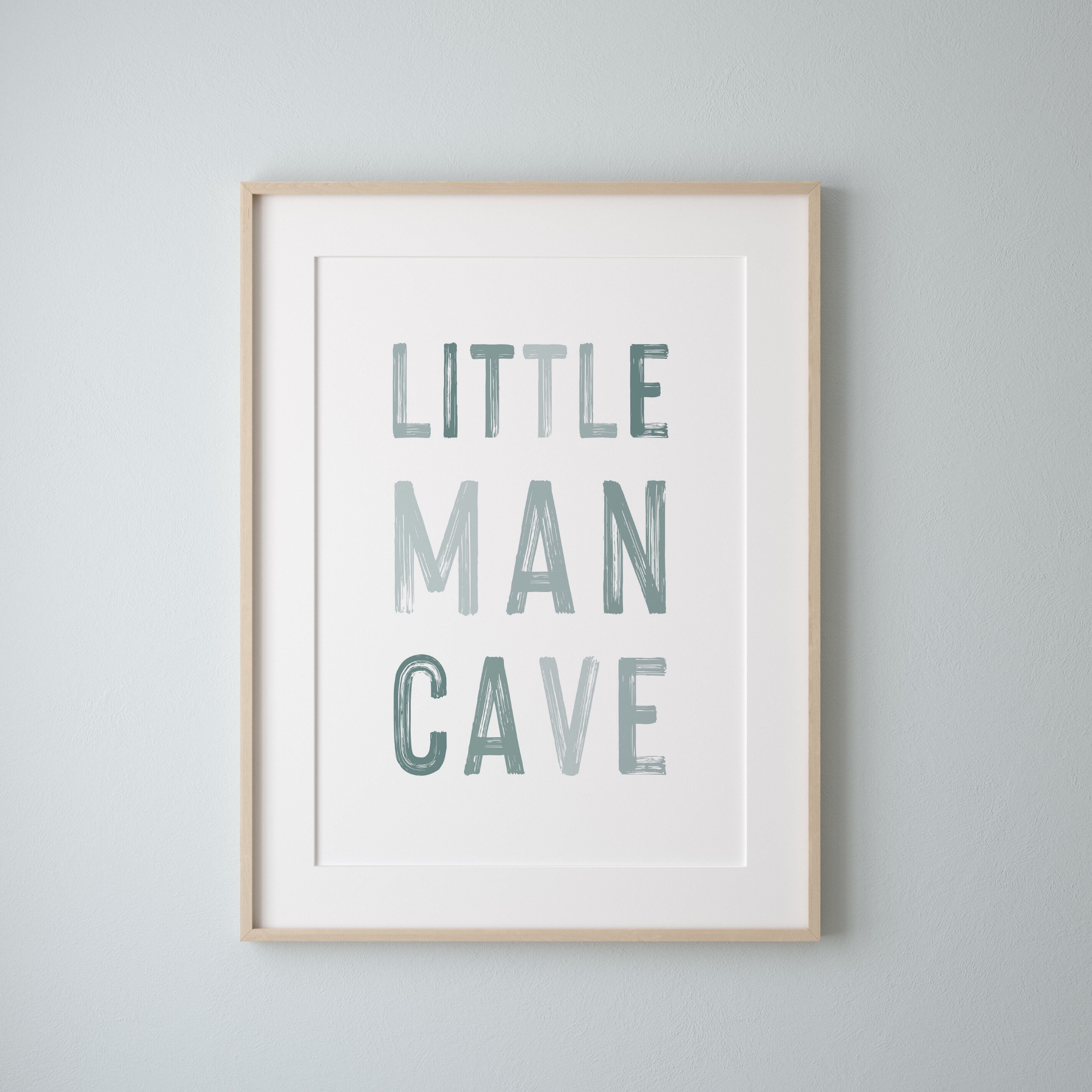 DIGITAL DOWNLOAD Little Man Cave Sign Boys Nursery Wall | Etsy