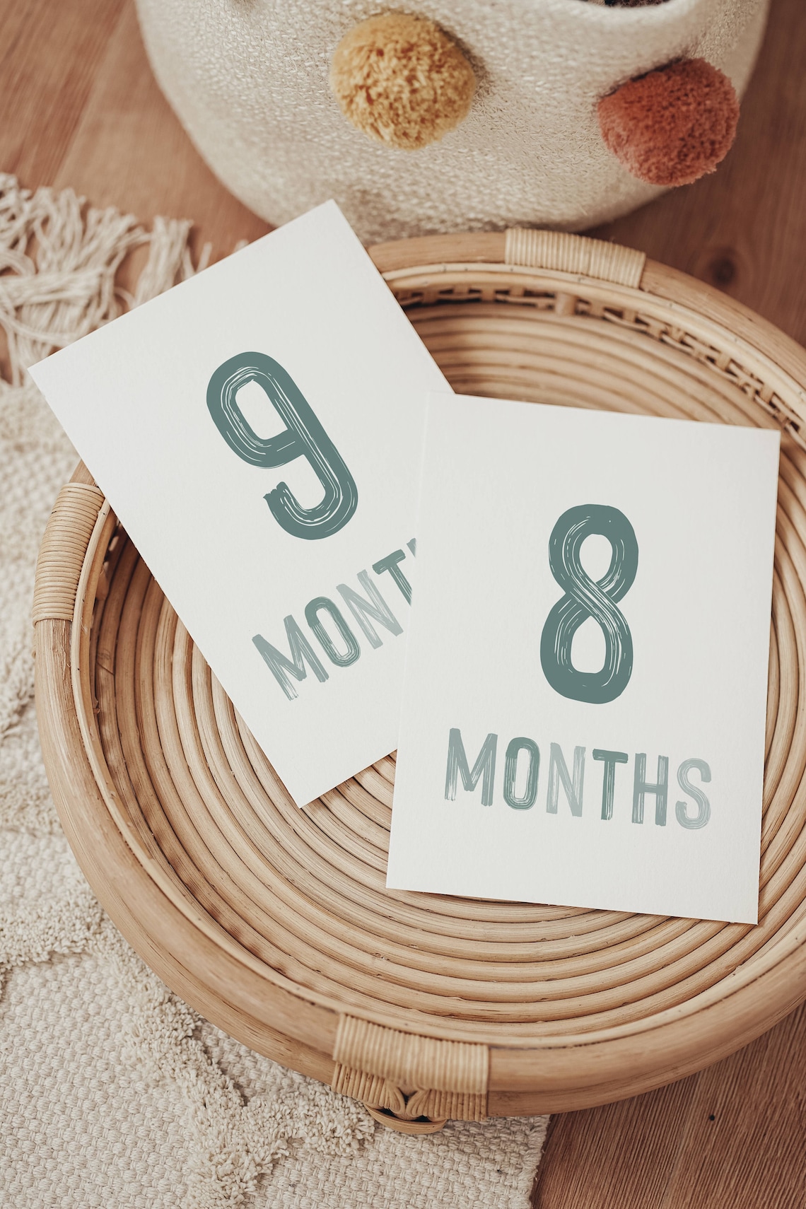 DIGITAL DOWNLOAD Monthly Milestone Cards Blue Printable - Etsy