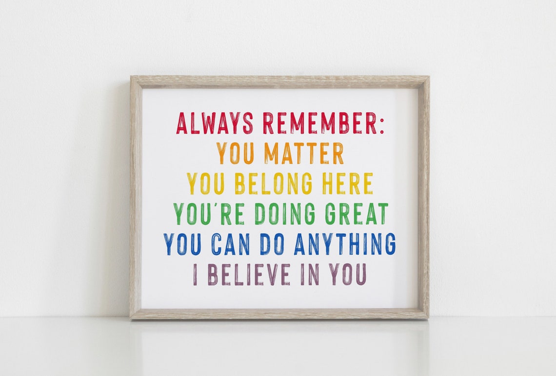 DIGITAL DOWNLOAD Classroom Decor Rainbow Classroom Signs | Etsy