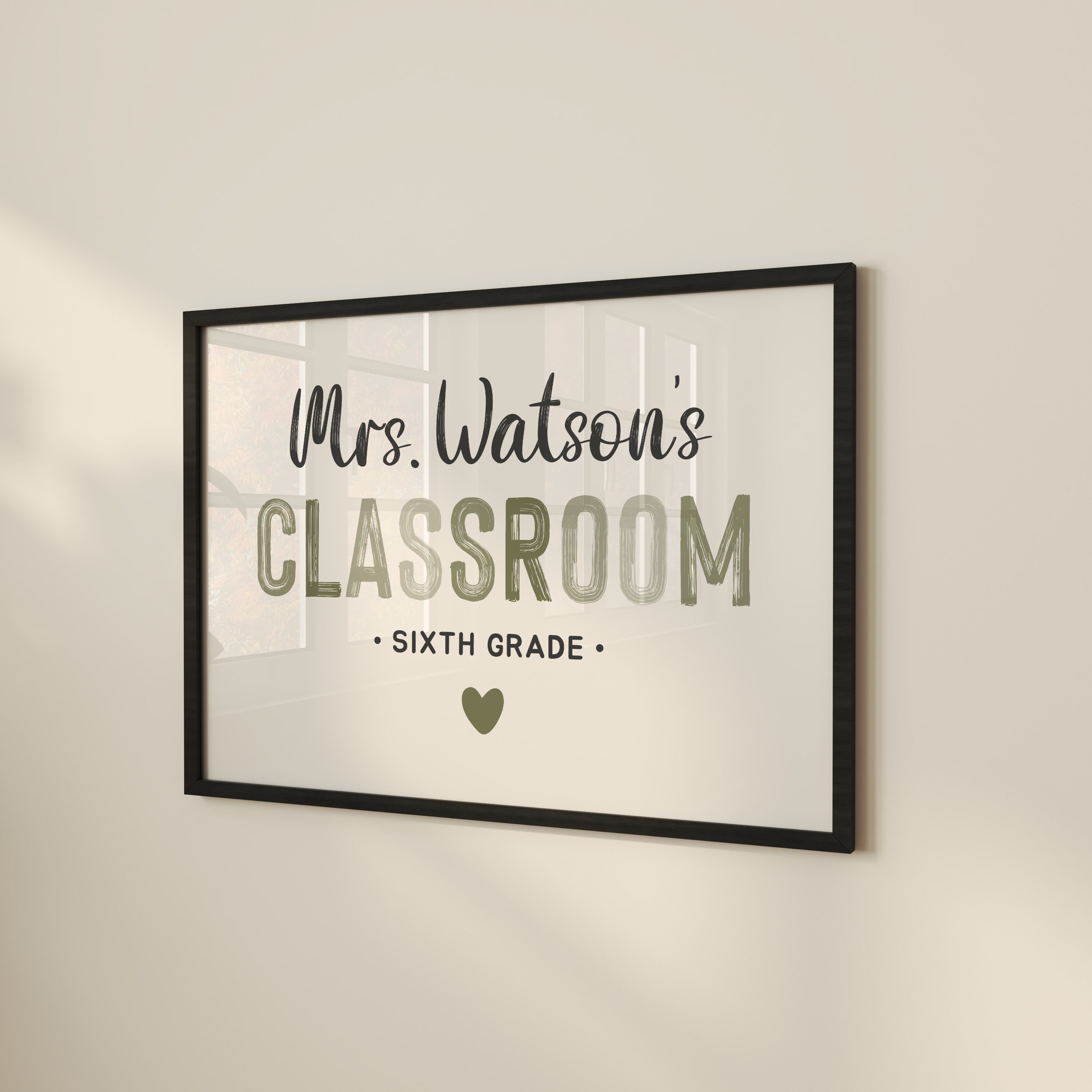 DIGITAL DOWNLOAD Teacher Name Sign Printable Classroom - Etsy