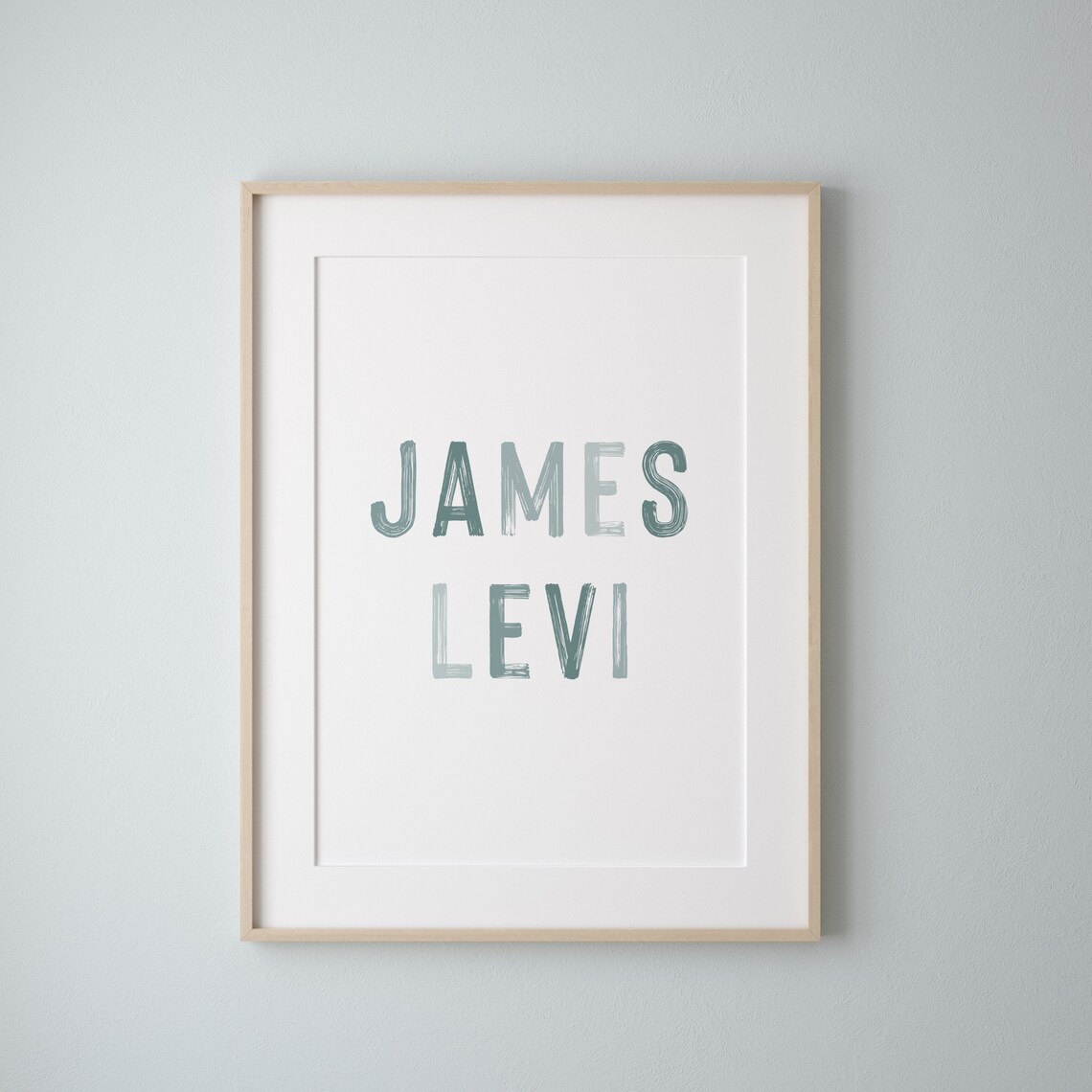 DIGITAL DOWNLOAD Nursery Name Sign Blue Personalized Name - Etsy