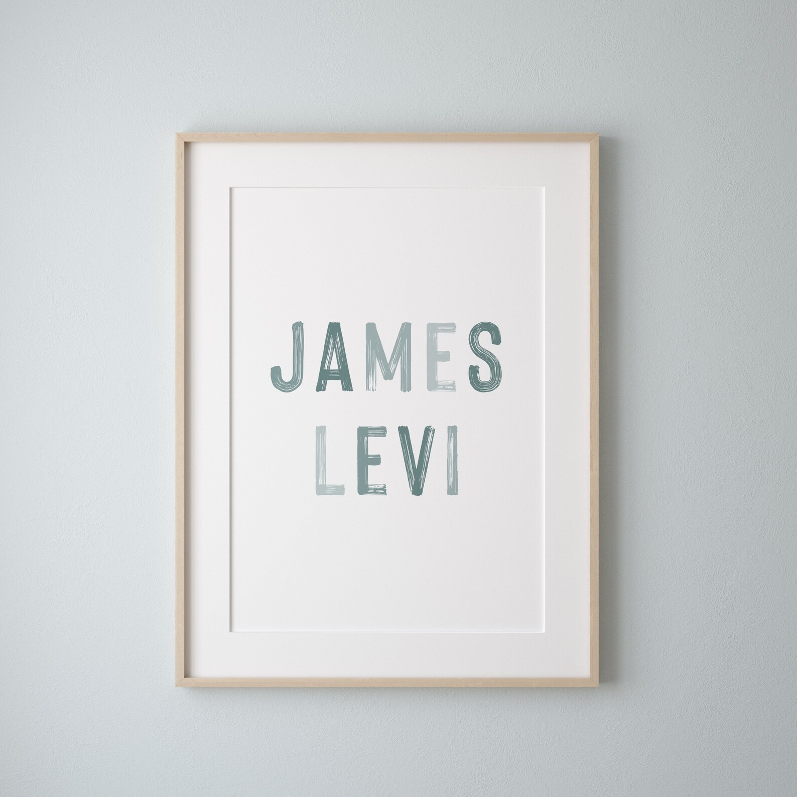 DIGITAL DOWNLOAD Nursery Name Sign Blue Personalized Name - Etsy