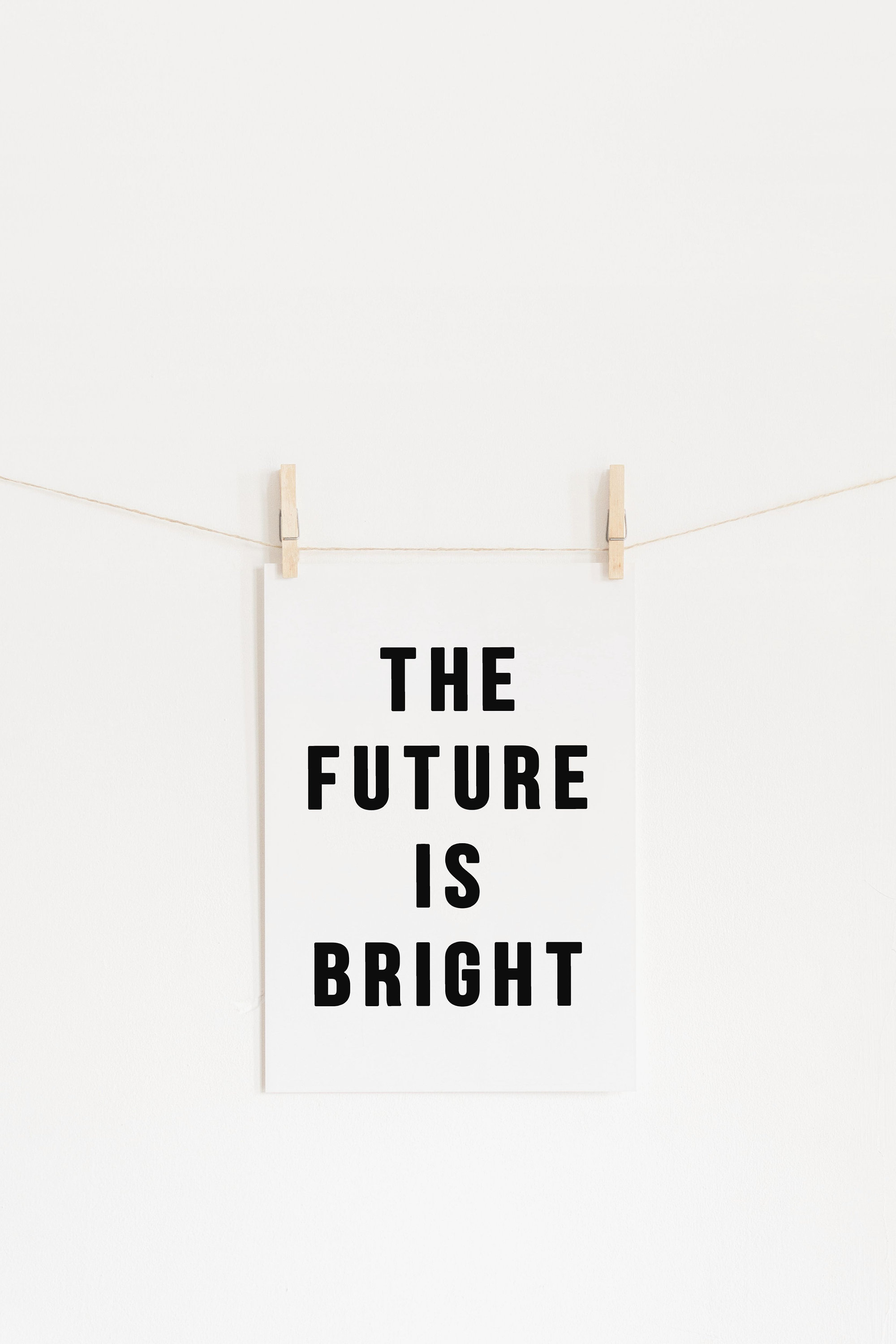 DIGITAL DOWNLOAD Inspirational Wall Art the Future is Bright | Etsy